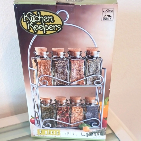 Kitchen | Kitchen Keepers 9 Piece Spice Jar Set | Poshmark